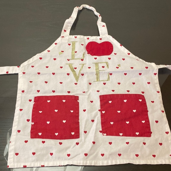 Pottery Barn Kids | Accessories | Pottery Barn Kids Love Apron | Poshmark